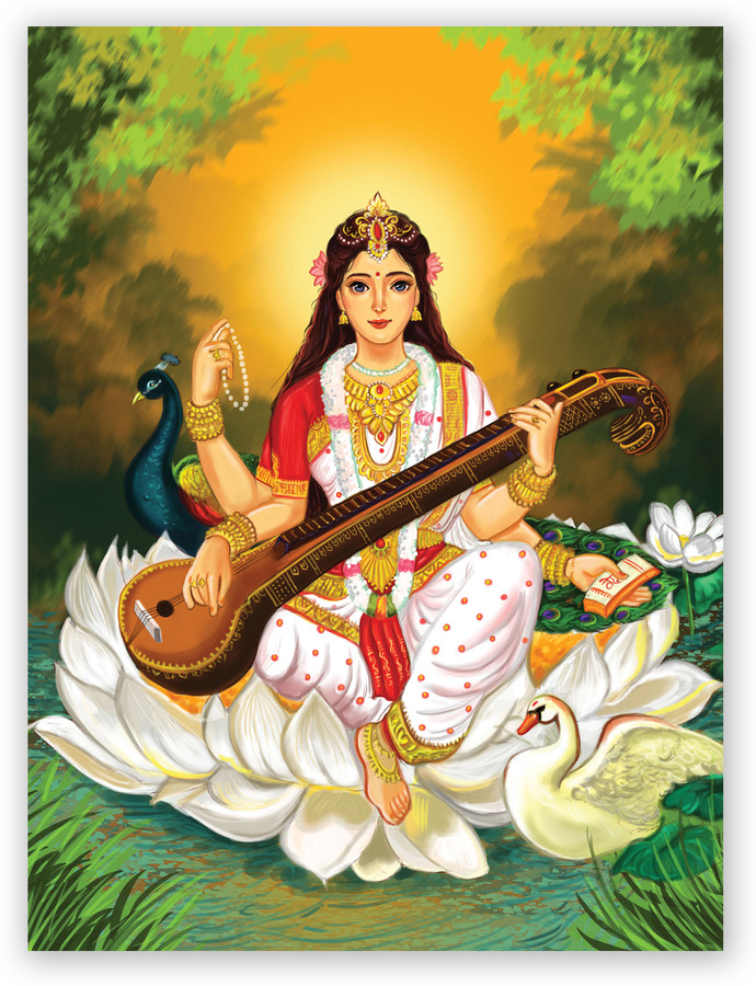 Hindu God Saraswati Photo