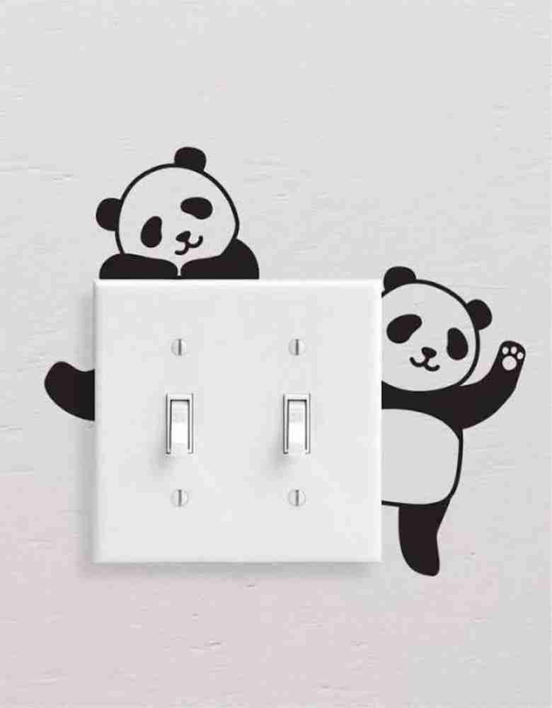 how to draw super cute light switch panda