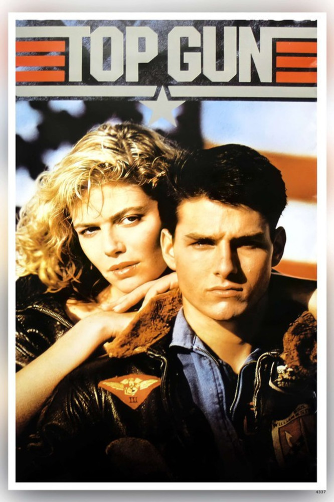 Kelly Mcgillis Y Tom Cruise Original Top Gun Movie Poster Tom Cruise