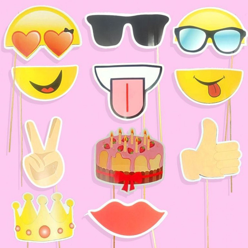 Emoji Photo Booth Props Printable Free Printable Graduation Party